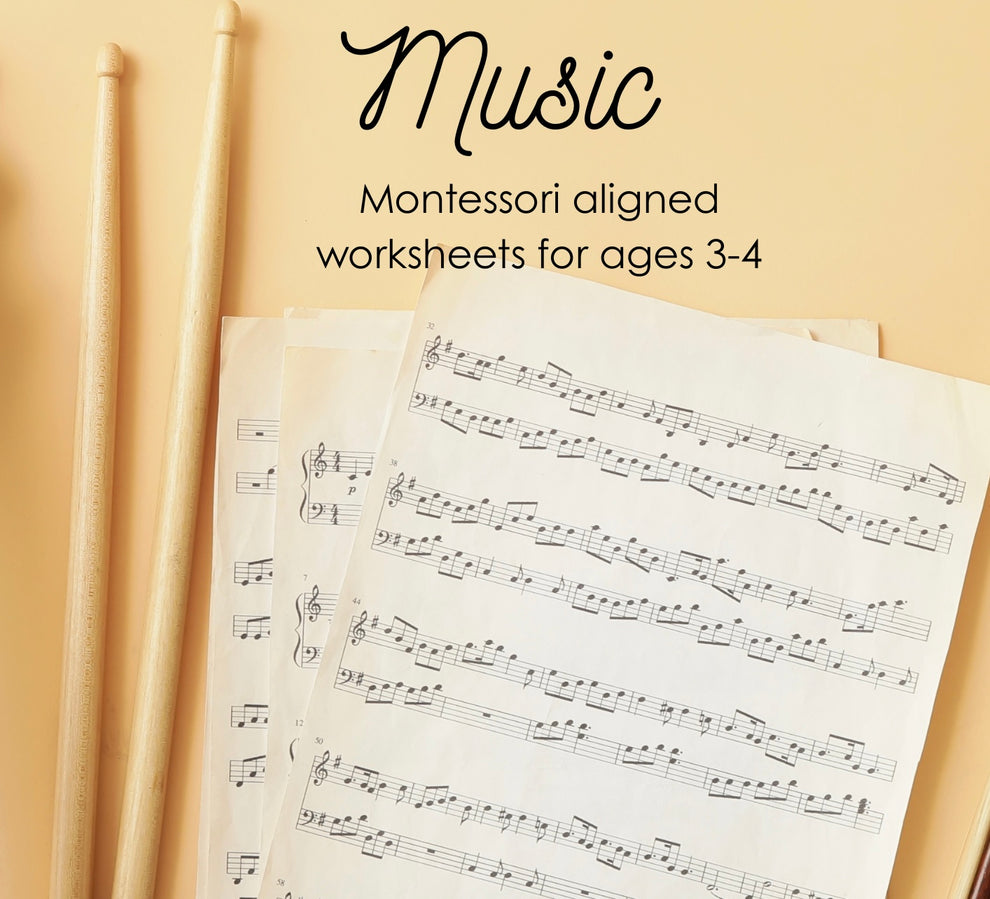 Music Montessori Printable Pack: Ages 3 - 4 – The Montessori Bridge